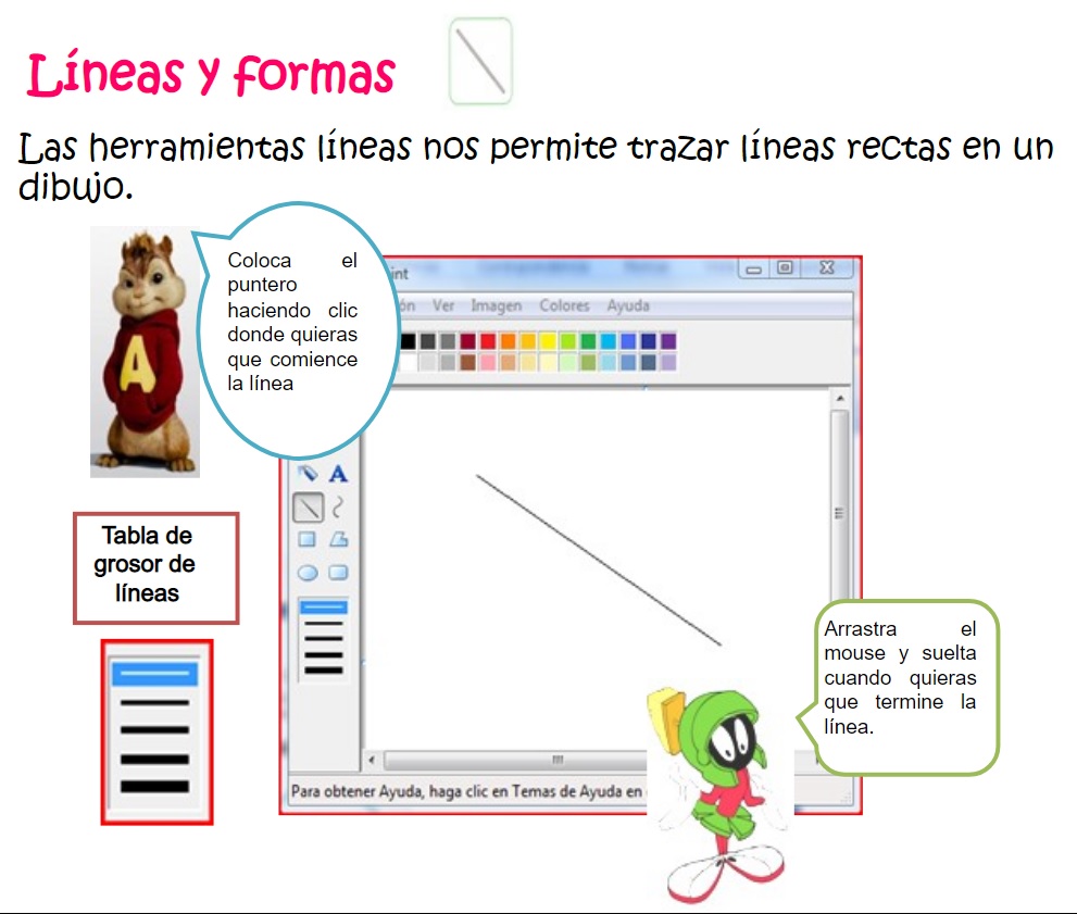 Computación, Lunes 05 de Diciembre de 2022, Borrador y Lineas en Paint