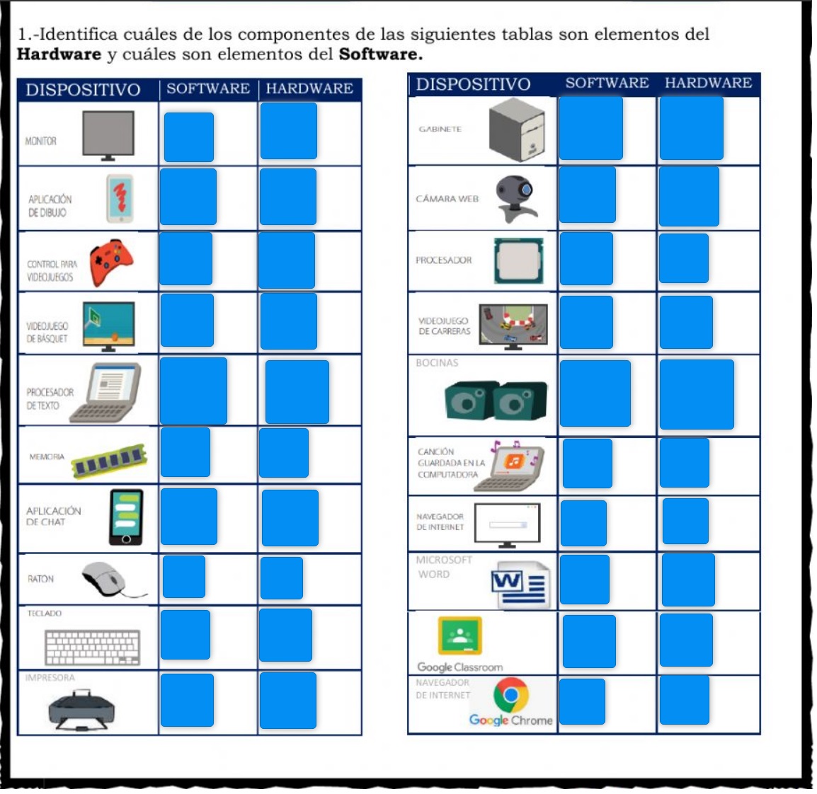 Computación, Jueves 22 de septiembre de 2022, Hardware y Software
