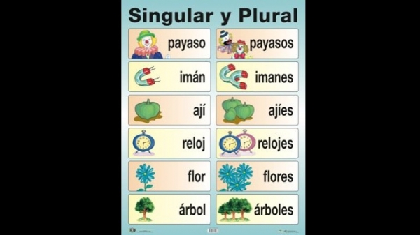 Viernes 23 de abril. Sustantivos en singular y plural . Español. 2o ...